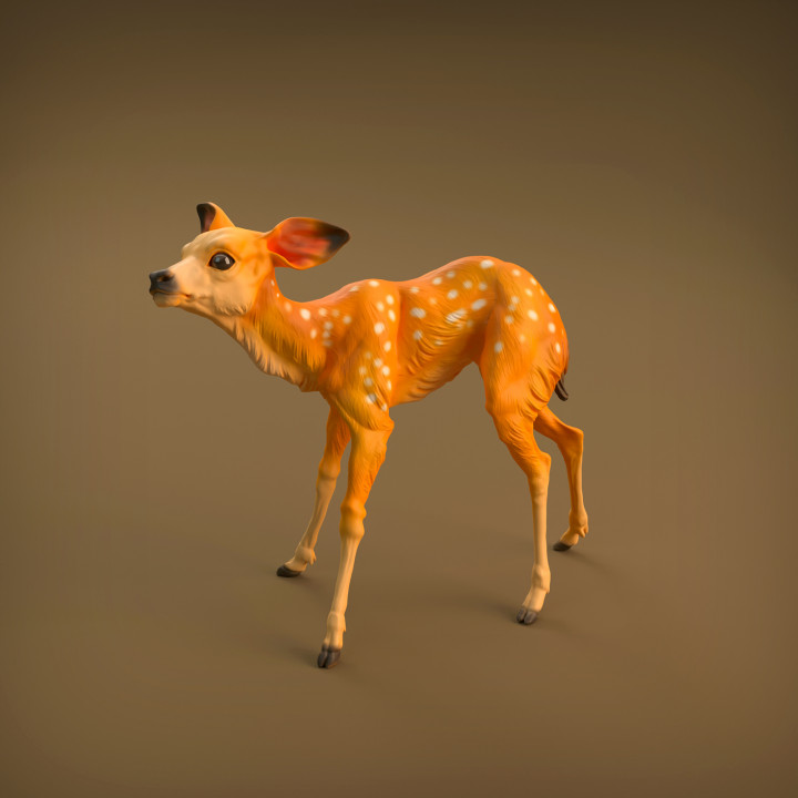 3D Printable Fawn by Animal Den Miniatures