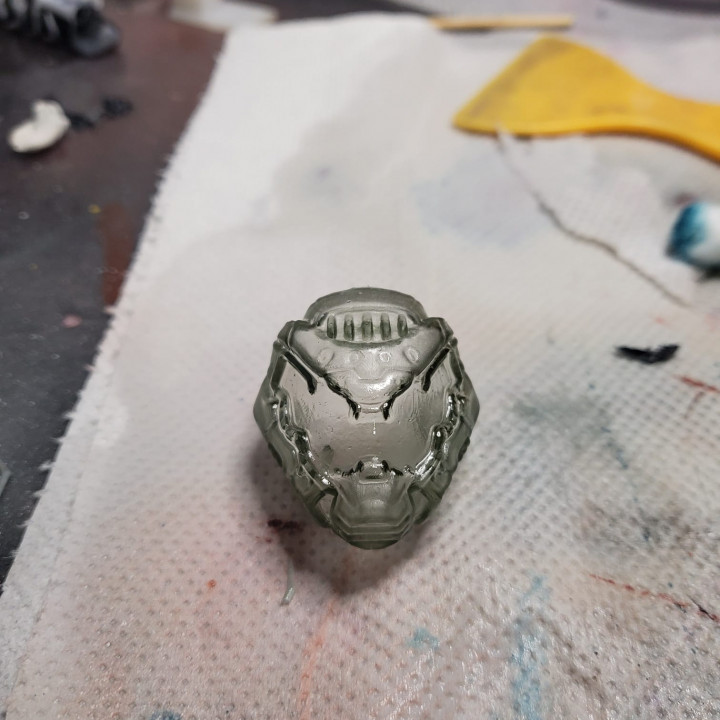 3D Printable Doom Guy face by Michele Vitelli