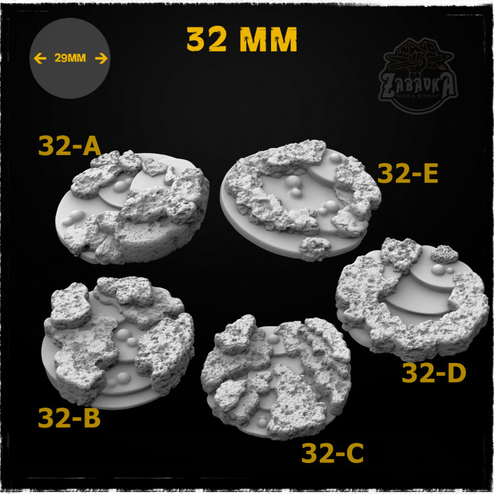 3D Printable Lava Base Toppers by Zabavka Workshop