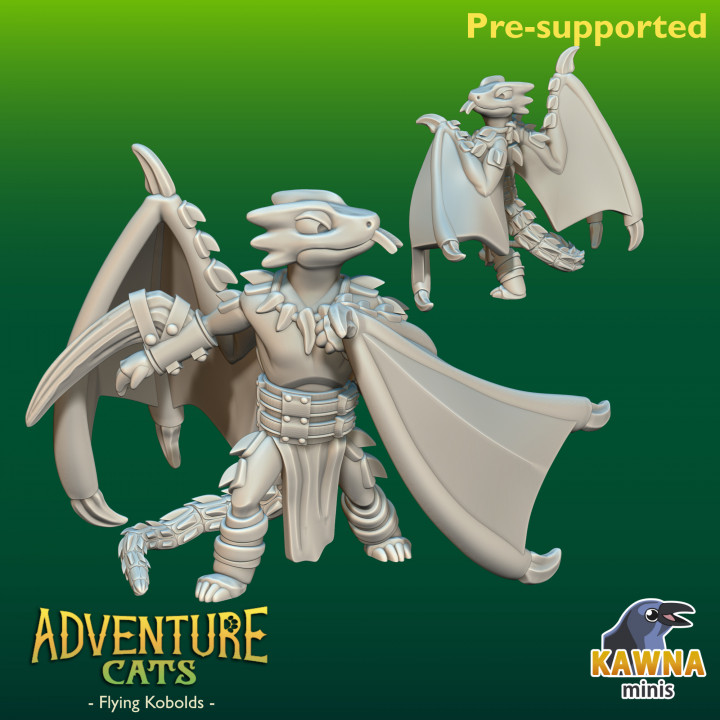 3D Printable Winged Kobolds by Kawna Minis