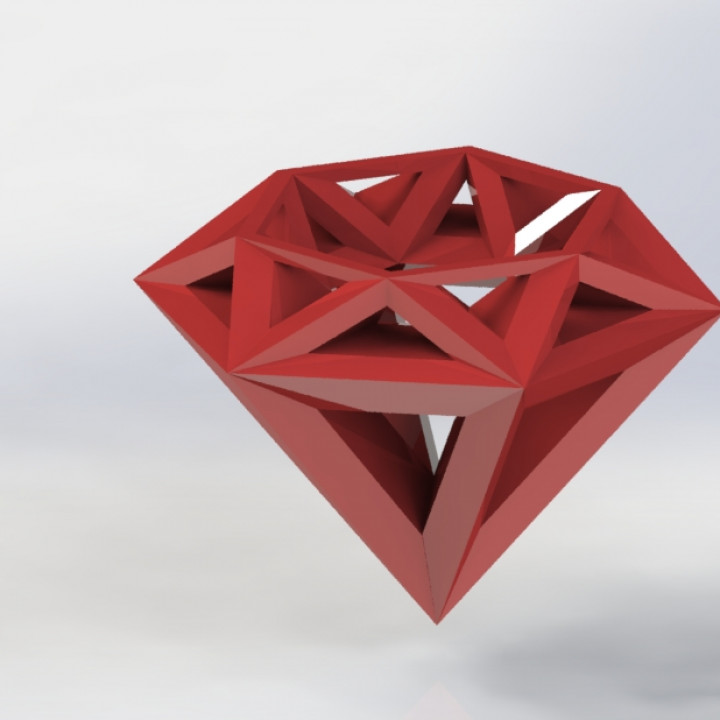 3D Printable Diamond by Marcos Daniel Gomez