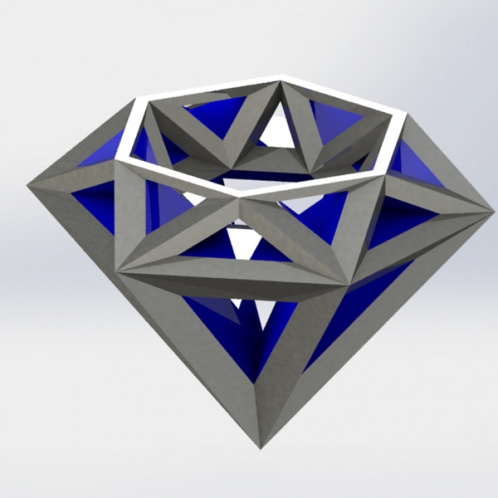 3D Printable Diamond by Marcos Daniel Gomez