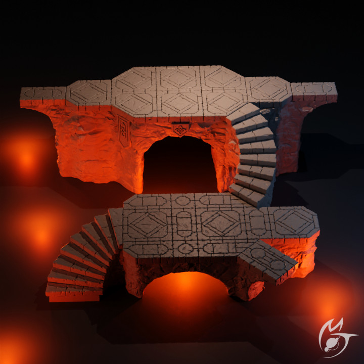 3D Printable Structure of the Forge - Modular Terrain by Making Tlon