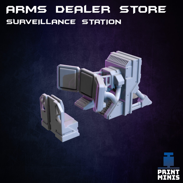 3D Printable The Arms Dealer Store - Terrain Kit - Night Market ...