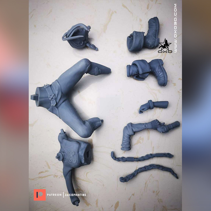 3D Printable Jinx Arcane LOL Weapon cosplay by OXO3D Figures