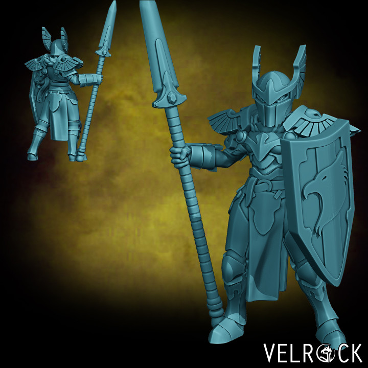 3D Printable Griffon Knight 5 (Female) (PRESUPPORTED) by Velrock Art ...