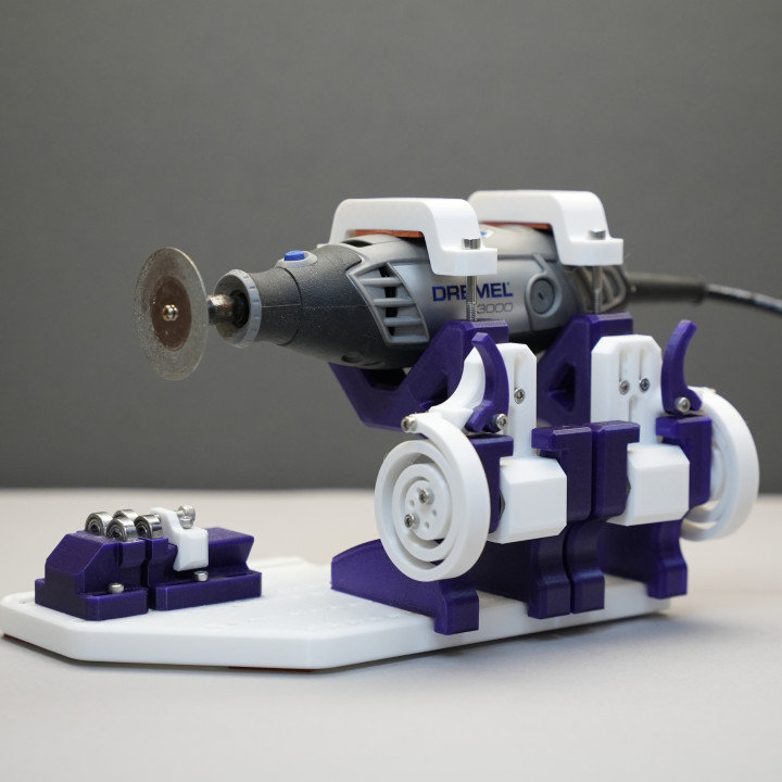 3D Printable Dremel Mitre Saw Fixture by Dan