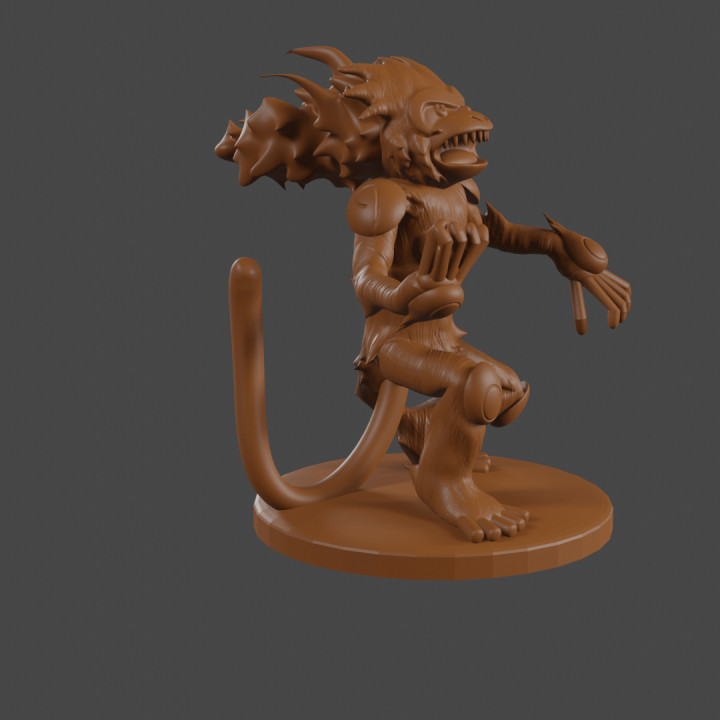 3D Printable Pokemon inspired, Infernape Tabletop miniature by YERMAN Munoz