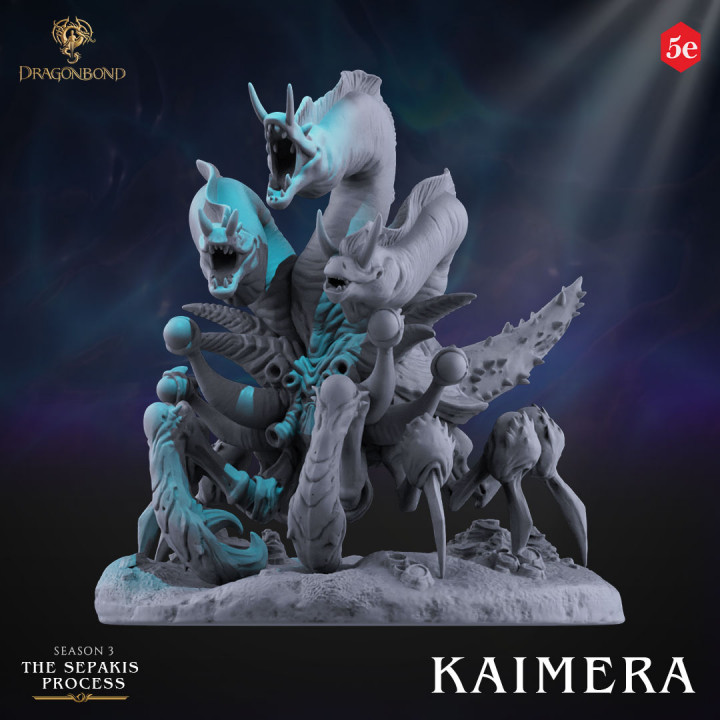3D Printable Dragonbond: Kaimera by Draco Studios