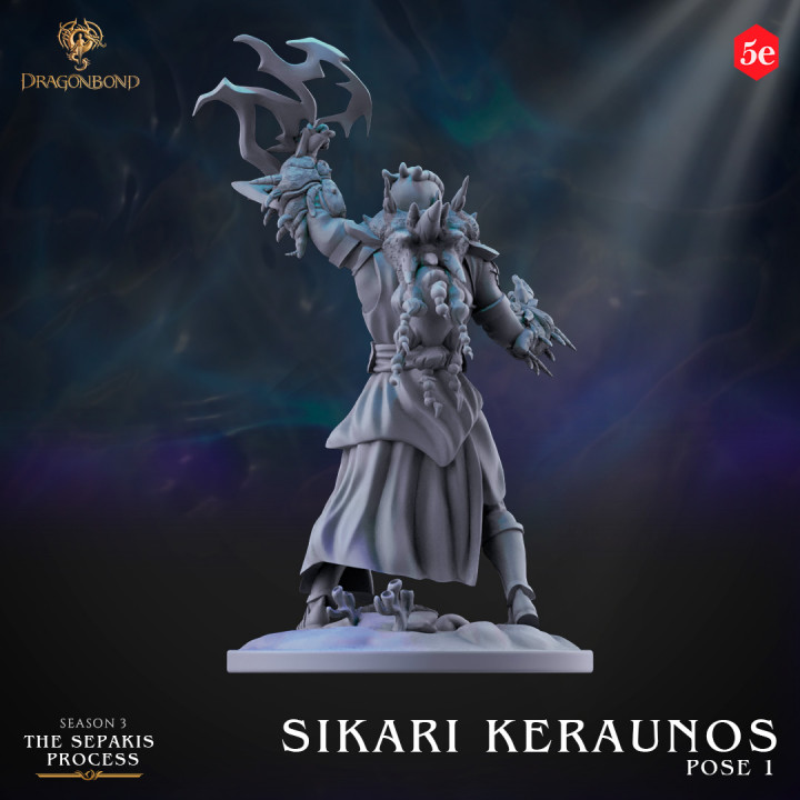 3D Printable Dragonbond: Sikari Keraunos x3 by Draco Studios