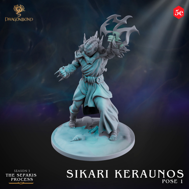 3D Printable Dragonbond: Sikari Keraunos x3 by Draco Studios