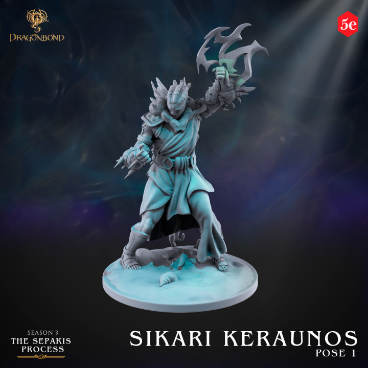 3D Printable Dragonbond: Sikari Keraunos x3 by Draco Studios