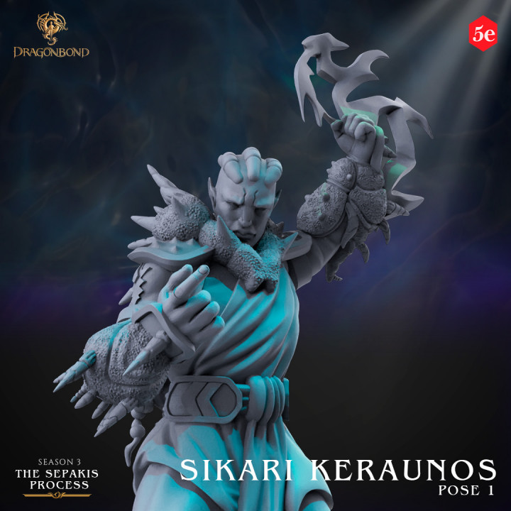 3D Printable Dragonbond: Sikari Keraunos x3 by Draco Studios
