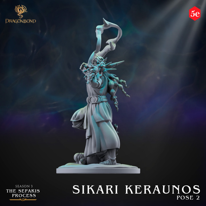 3D Printable Dragonbond: Sikari Keraunos x3 by Draco Studios