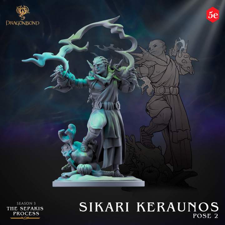 3D Printable Dragonbond: Sikari Keraunos x3 by Draco Studios