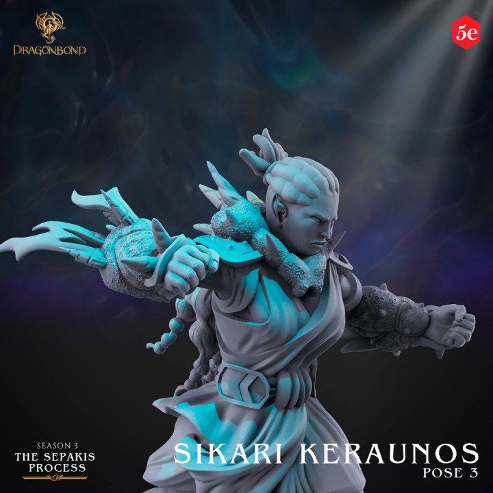 3D Printable Dragonbond: Sikari Keraunos x3 by Draco Studios