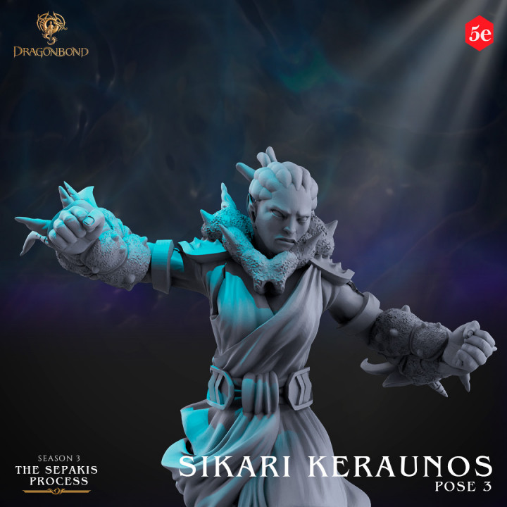 3D Printable Dragonbond: Sikari Keraunos x3 by Draco Studios