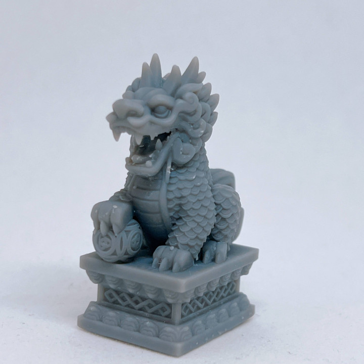 3D Printable Stone Kirin by Willy Kao