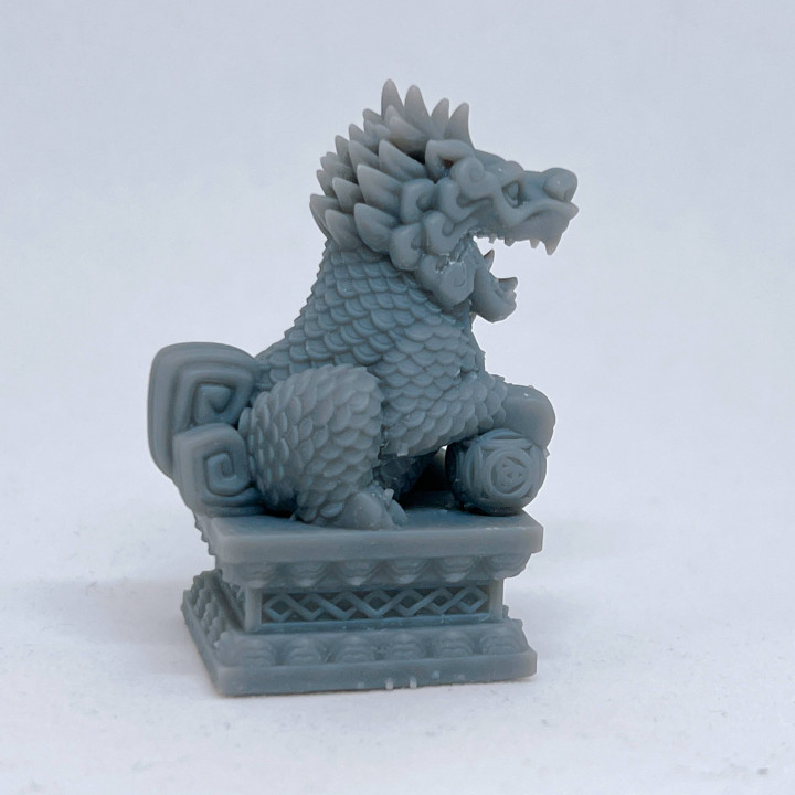 3D Printable Stone Kirin by Willy Kao