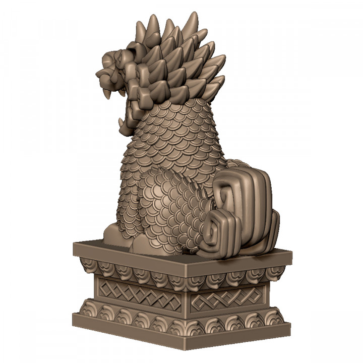 3D Printable Stone Kirin by Willy Kao