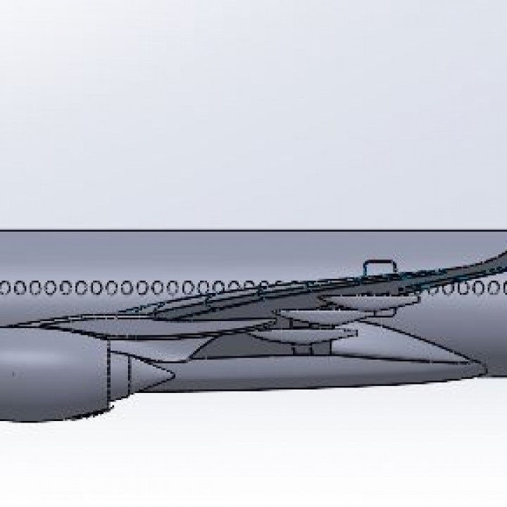 3D Printable A350-900 XWB Ultra High Fidelity model for 3D printing by Jhon