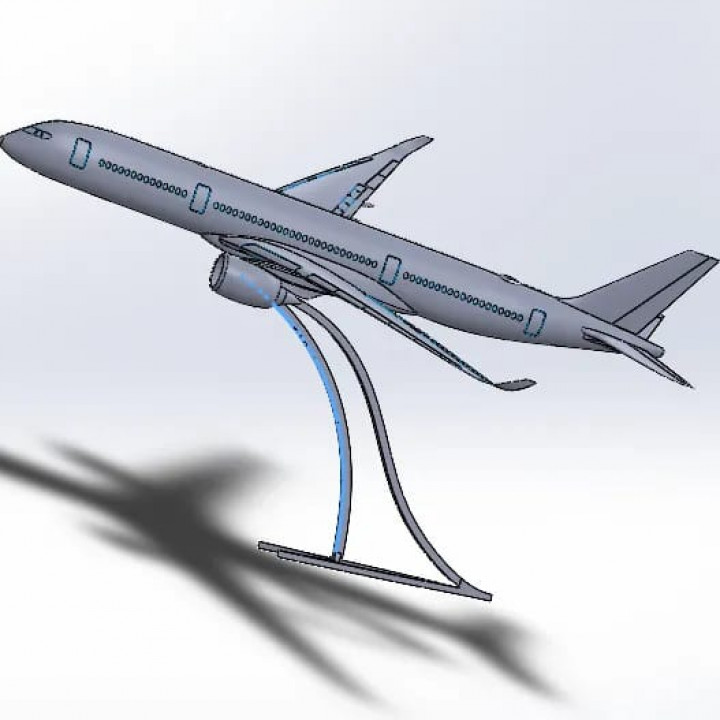 3D Printable A350-900 XWB Ultra High Fidelity model for 3D printing by Jhon