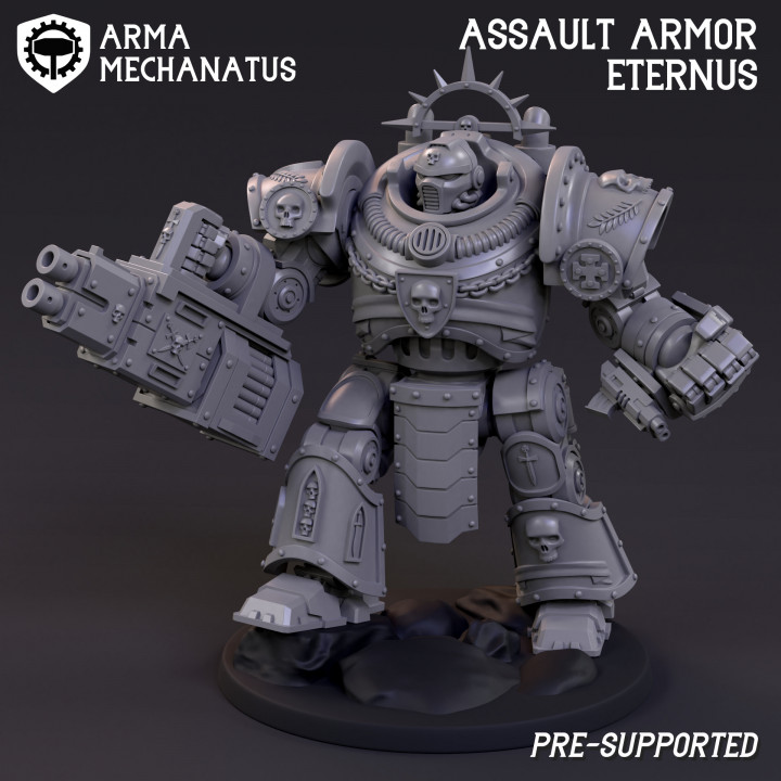 3D Printable Eternus Assault Armor by Arma Mechanatus