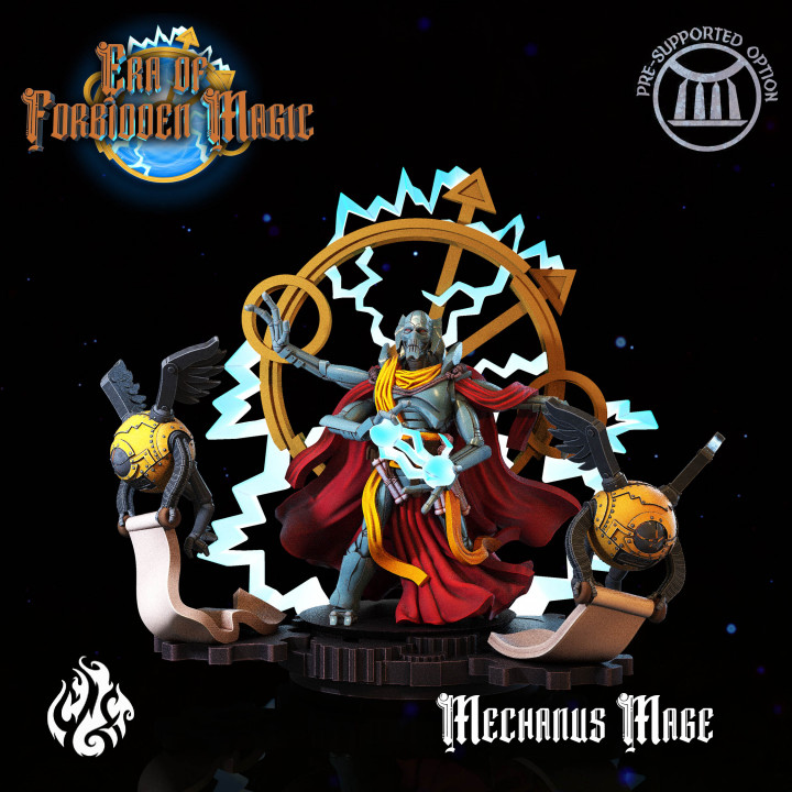 3D Printable Mechanus Mage by Crippled God Foundry