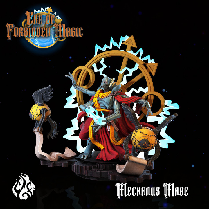 3D Printable Mechanus Mage by Crippled God Foundry