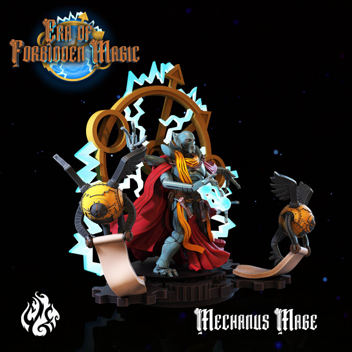 3D Printable Mechanus Mage by Crippled God Foundry