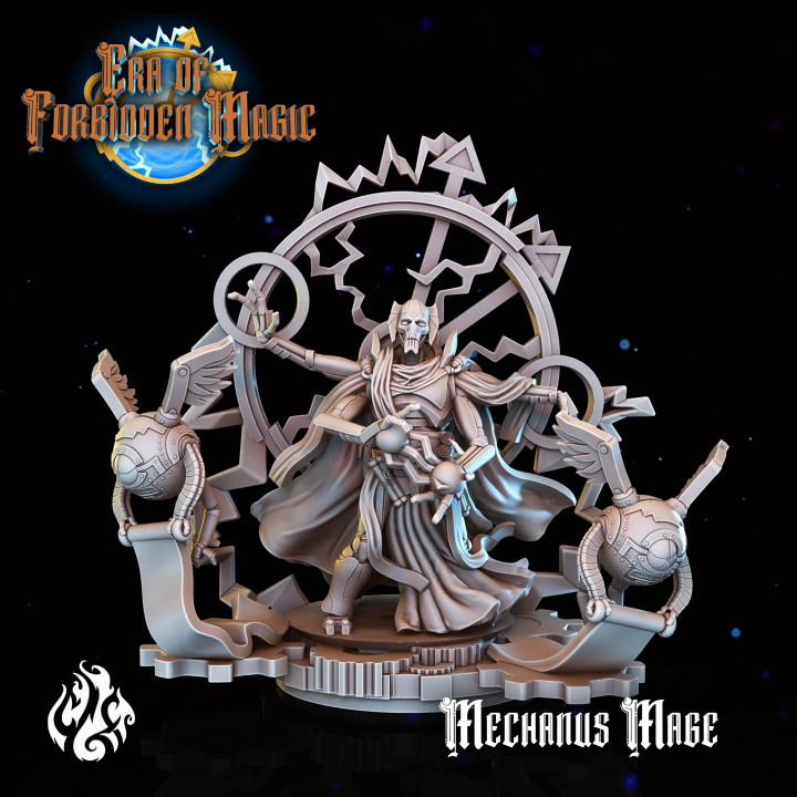 3D Printable Mechanus Mage by Crippled God Foundry