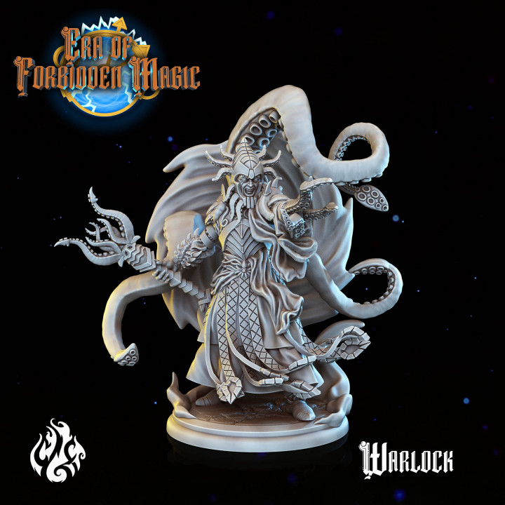3D Printable Warlock of the Old Ones by Crippled God Foundry