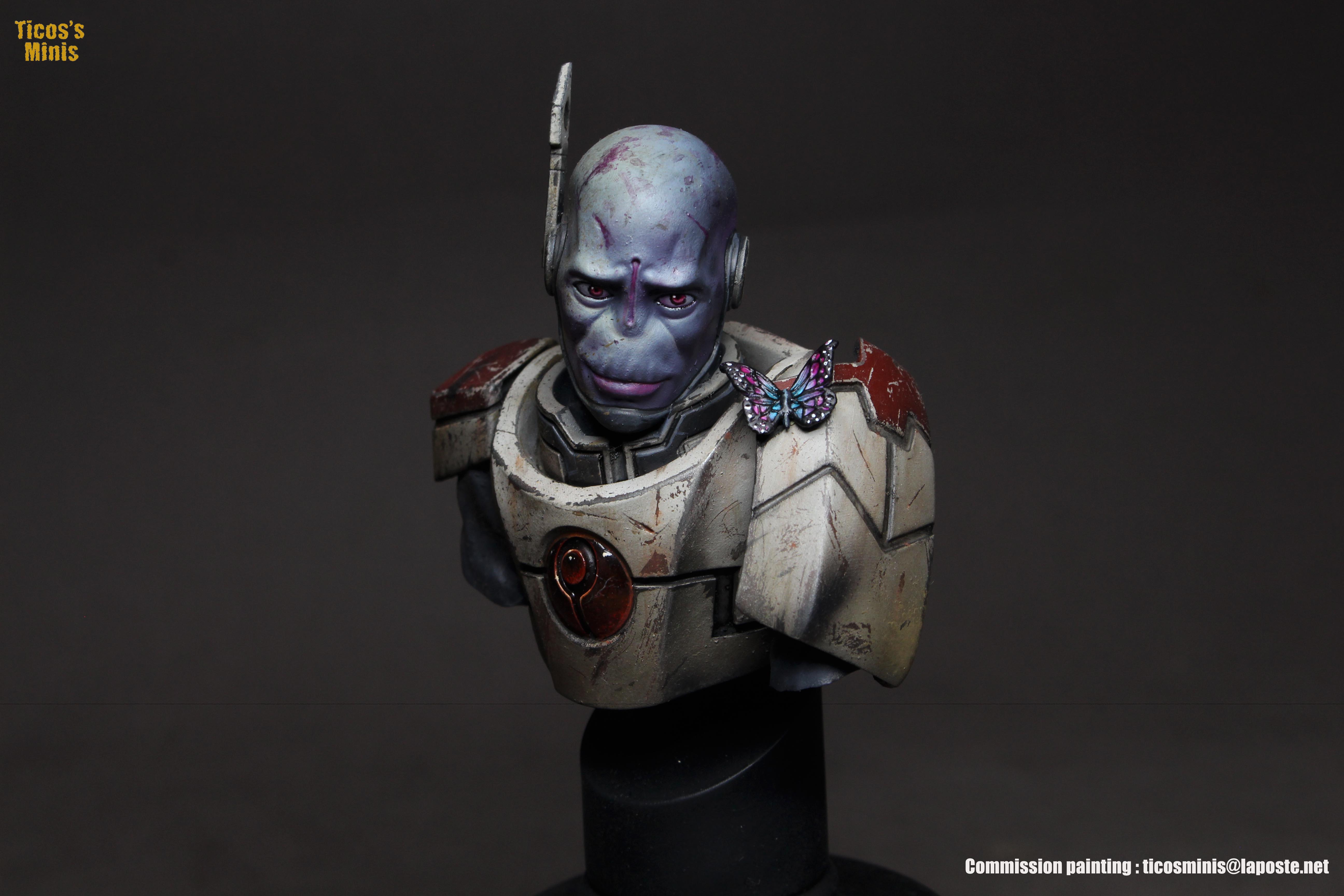 3D Printable Tau with butterfly Bust by Ogareg Miniatures