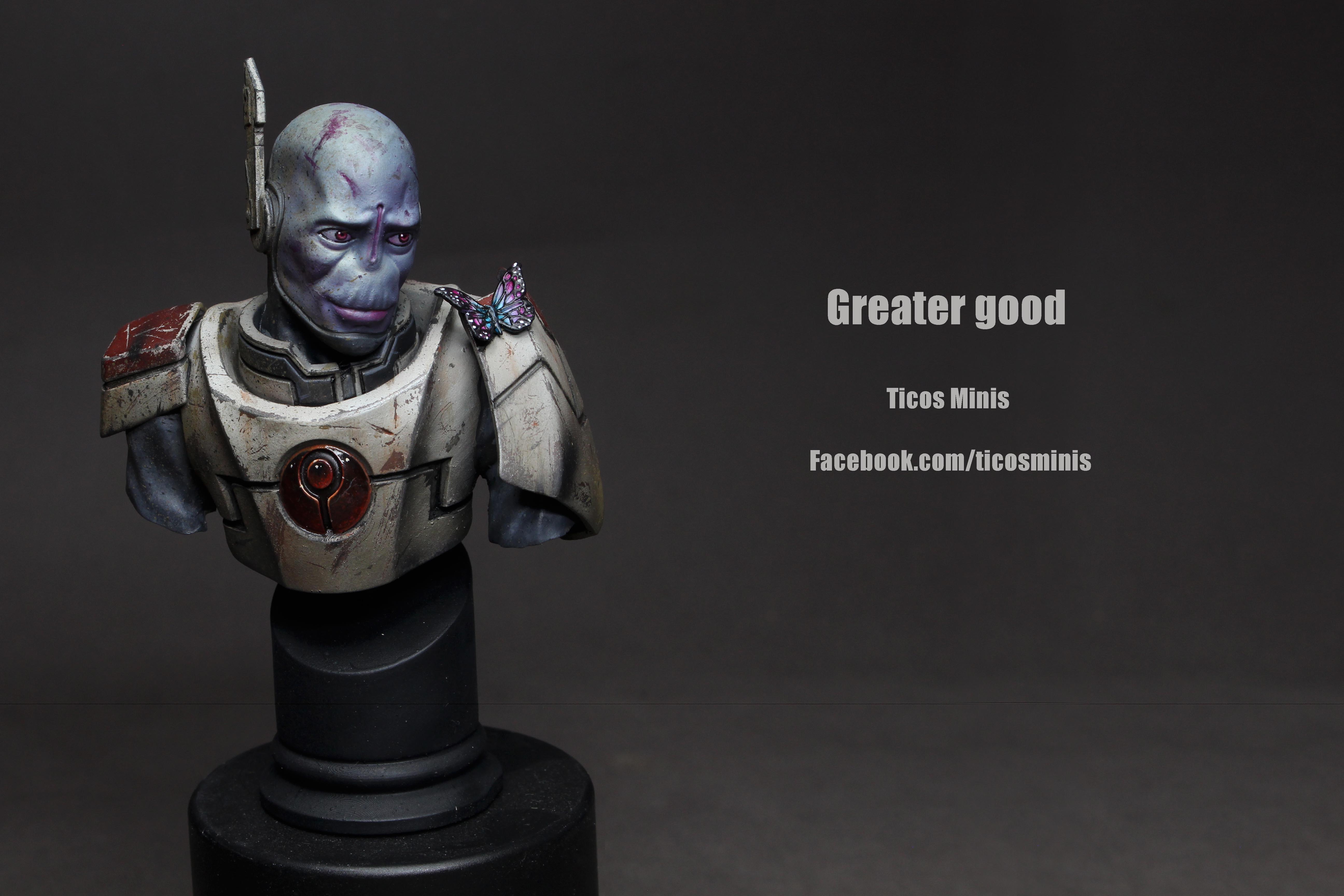 3D Printable Tau with butterfly Bust by Ogareg Miniatures