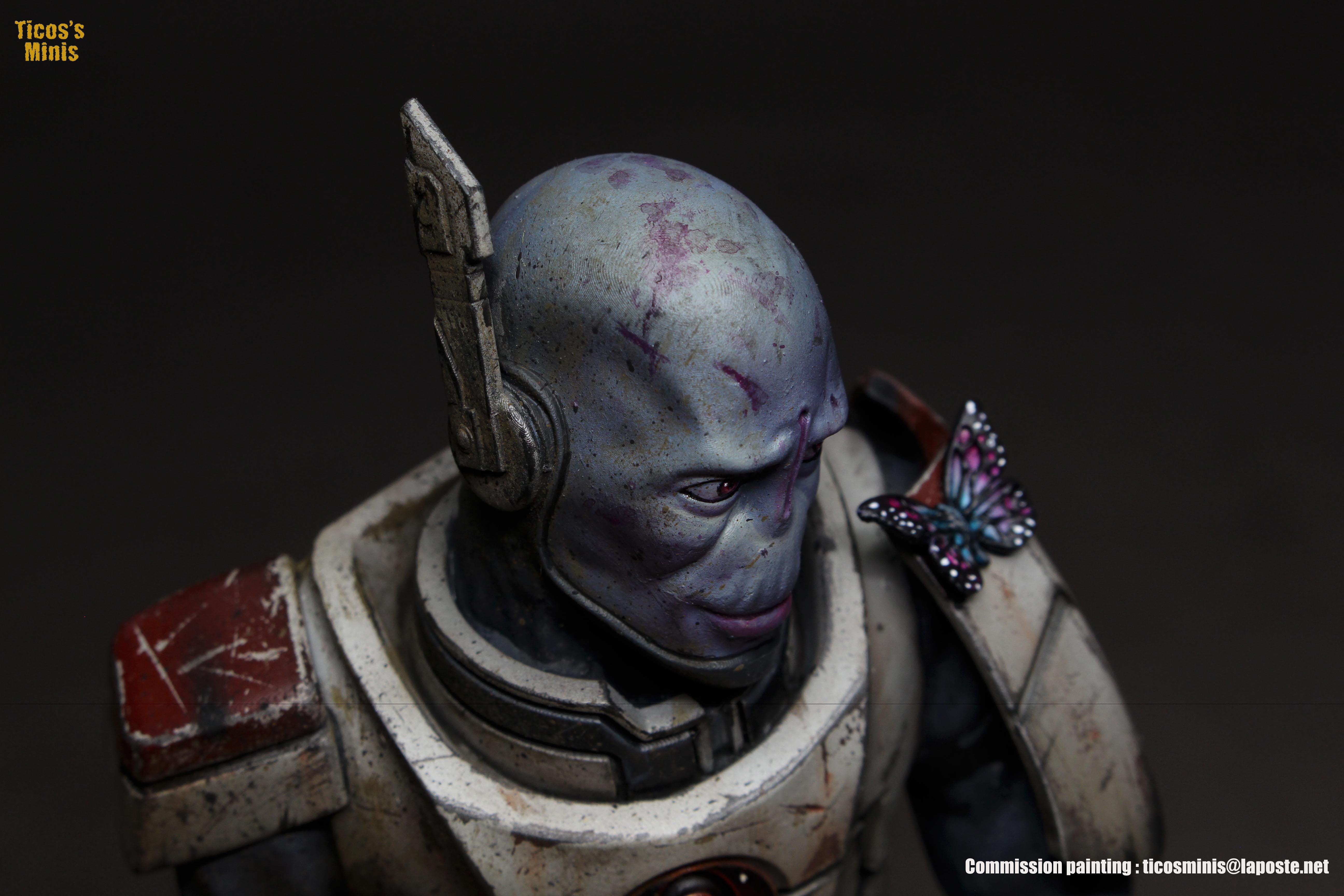 3D Printable Tau with butterfly Bust by Ogareg Miniatures