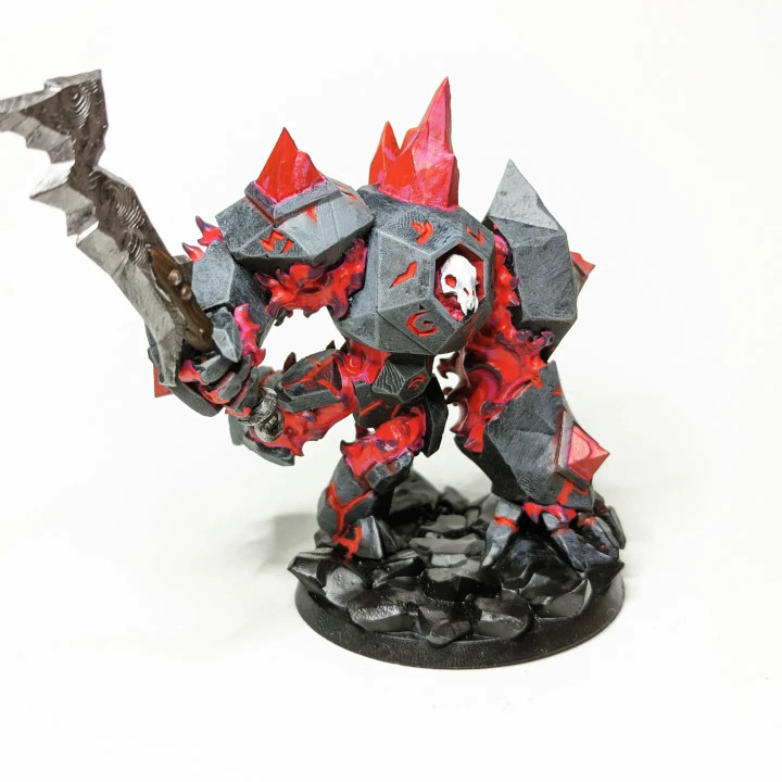 3D Print of The Celestial War: Demonic Vengeance Abyssal Golem 02 by ...