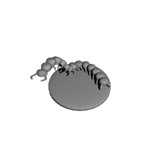 3D Printable Naruto Inspired, Deidara Clay Centipede tabletop miniature ...