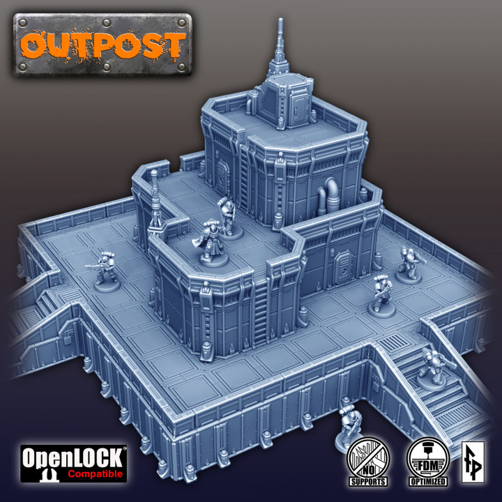 3D Printable Outpost Set by Forbidden Prints