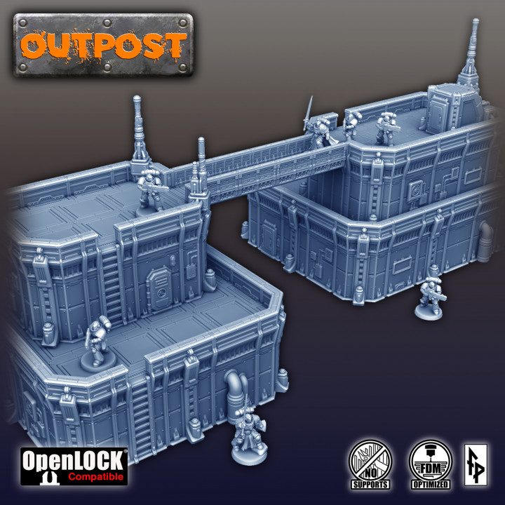 3D Printable Outpost Set by Forbidden Prints