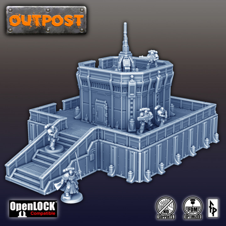3D Printable Outpost Set by Forbidden Prints