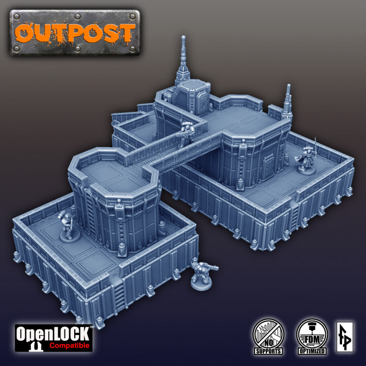 3D Printable Outpost Set by Forbidden Prints