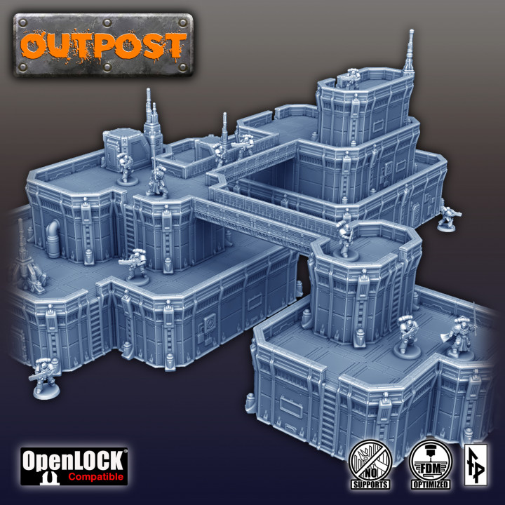3D Printable Outpost Set by Forbidden Prints