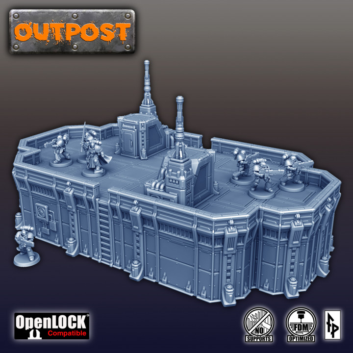 3D Printable Outpost Set by Forbidden Prints