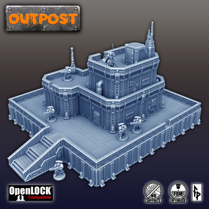 3D Printable Outpost Set by Forbidden Prints