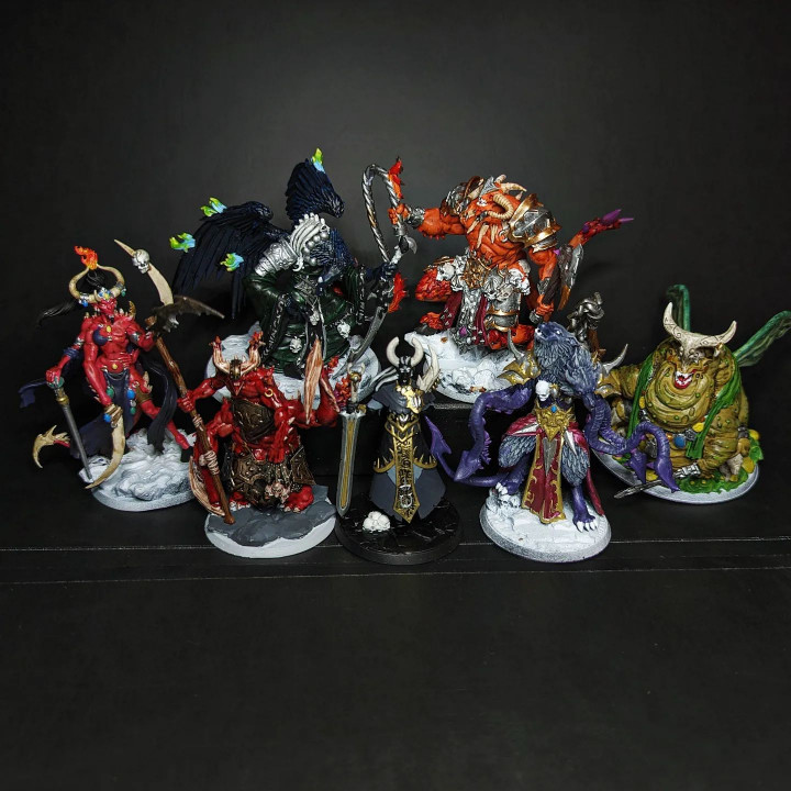 3D Print of The Celestial War: Demonic Vengeance Grand Demon Group by ...