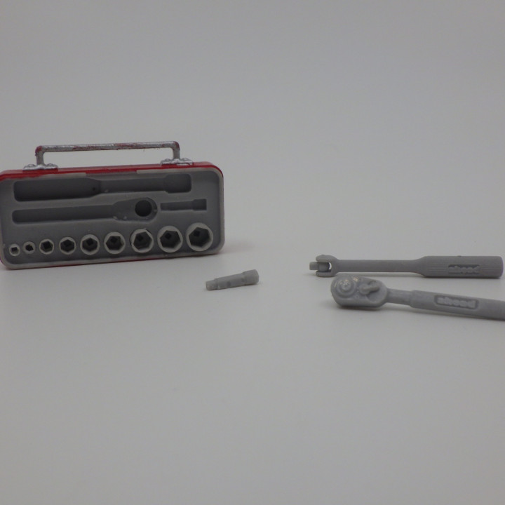 3D Printable Socket Wrench Set by Ian Jim
