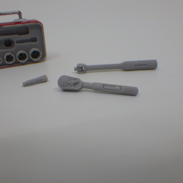 3D Printable Socket Wrench Set by Ian Jim