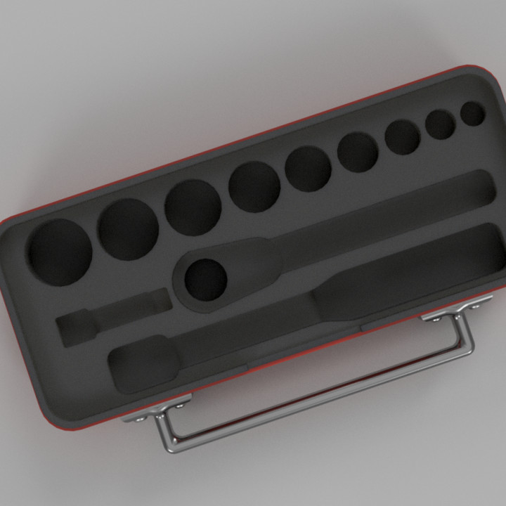 3D Printable Socket Wrench Set by Ian Jim