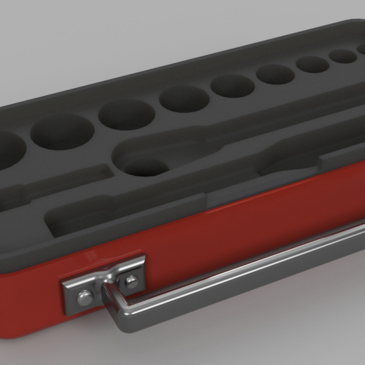 3D Printable Socket Wrench Set by Ian Jim