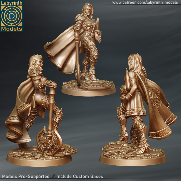 3D Printable Amazon Daughters of Ares set - 32mm scale by Labyrinth Models